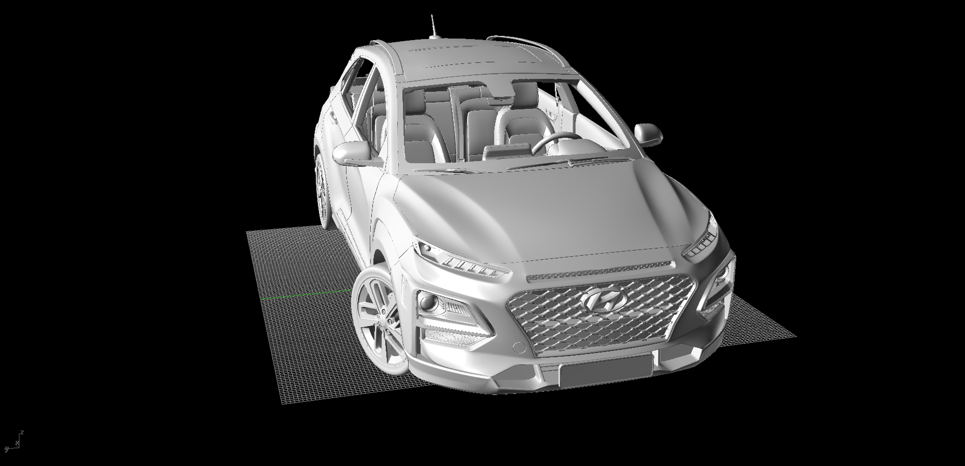 Hyundai Kona 2019 3D Model - TurboSquid 1456554