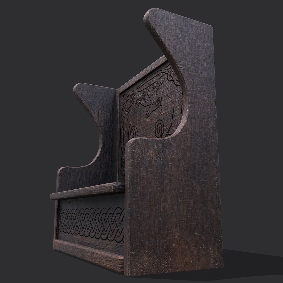 3D Medieval Deer Bench Model - TurboSquid 1735174