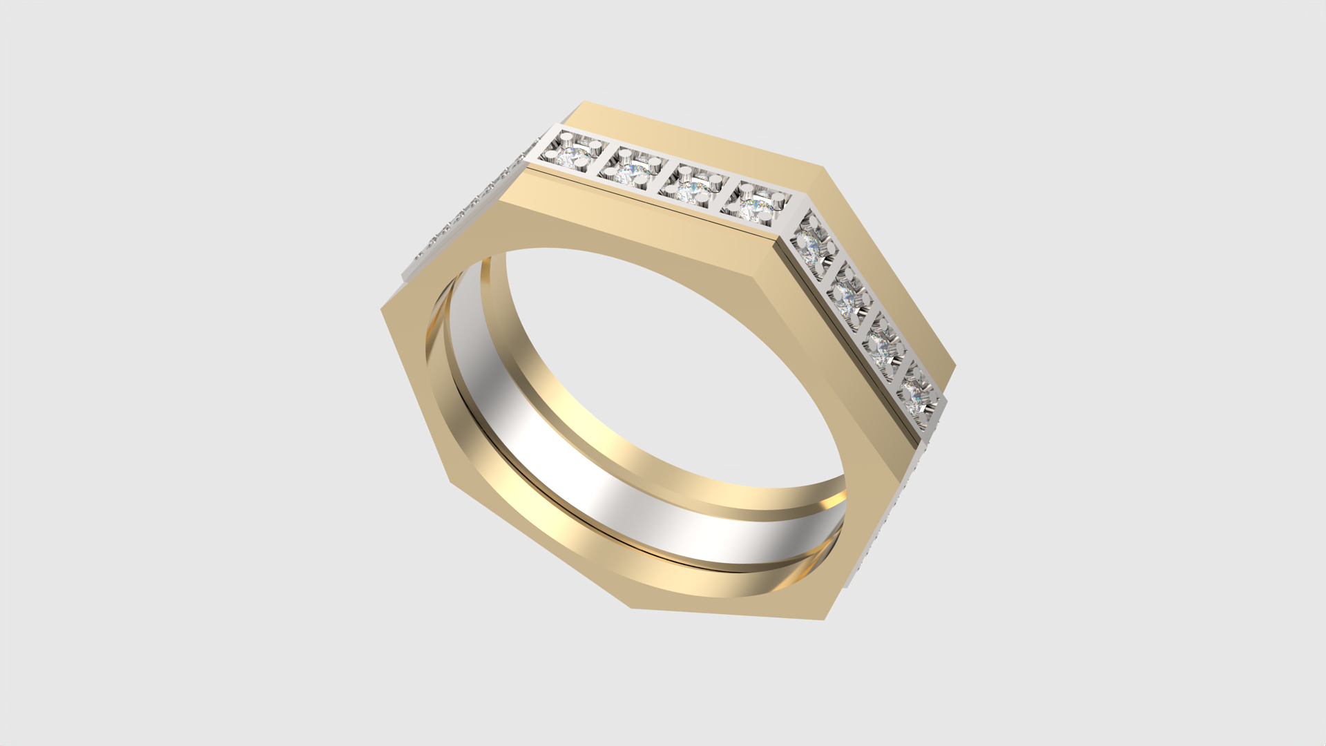 Lucky Heptagon Wedding Ring JDBCo 3D Model - TurboSquid 2343470