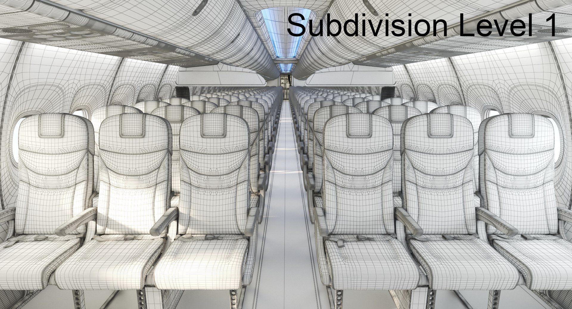 3D 3D Boeing B737 Interior Cabin Model - TurboSquid 2159422