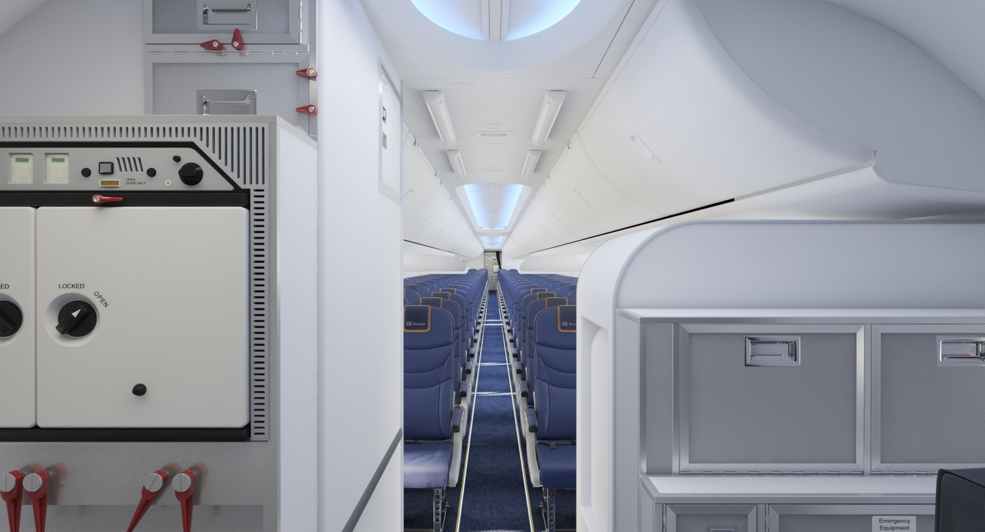 3D 3D Boeing B737 Interior Cabin Model - TurboSquid 2159422