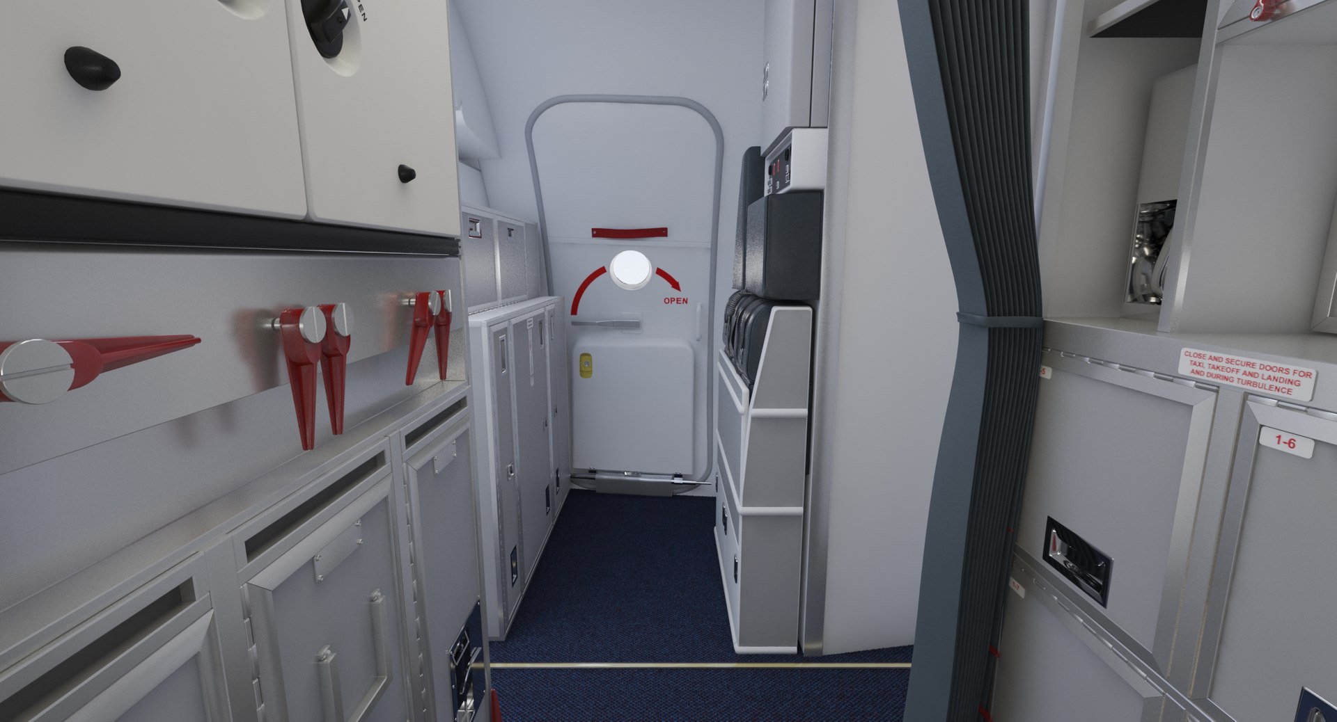 3D 3D Boeing B737 Interior Cabin Model - TurboSquid 2159422