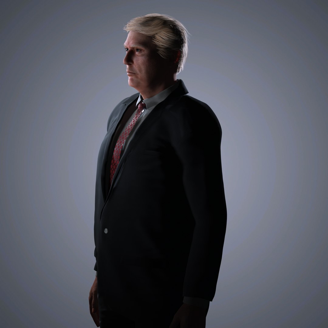Donald Trump Character 3D Model Low Poly Model - TurboSquid 2293096