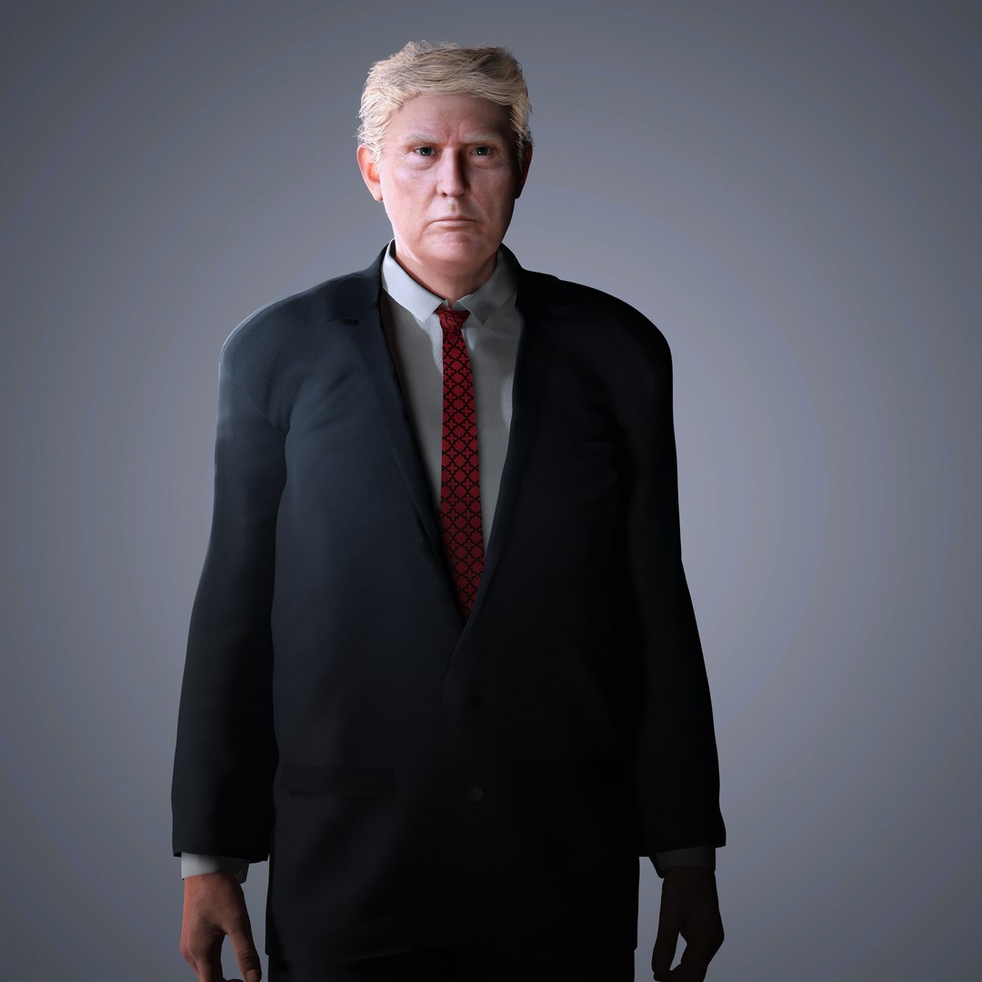 Donald Trump Character 3D Model Low Poly Model - TurboSquid 2293096