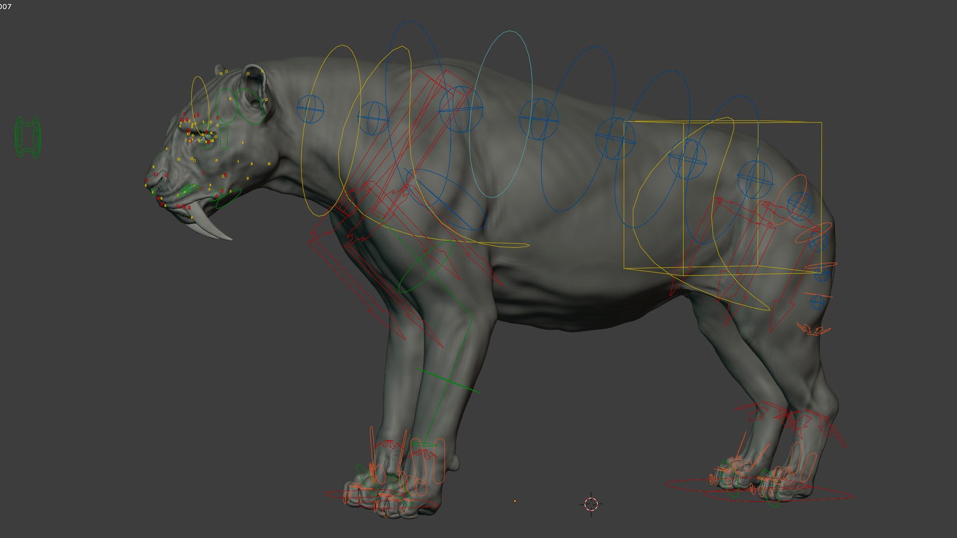 Smilodon Model - TurboSquid 2438854