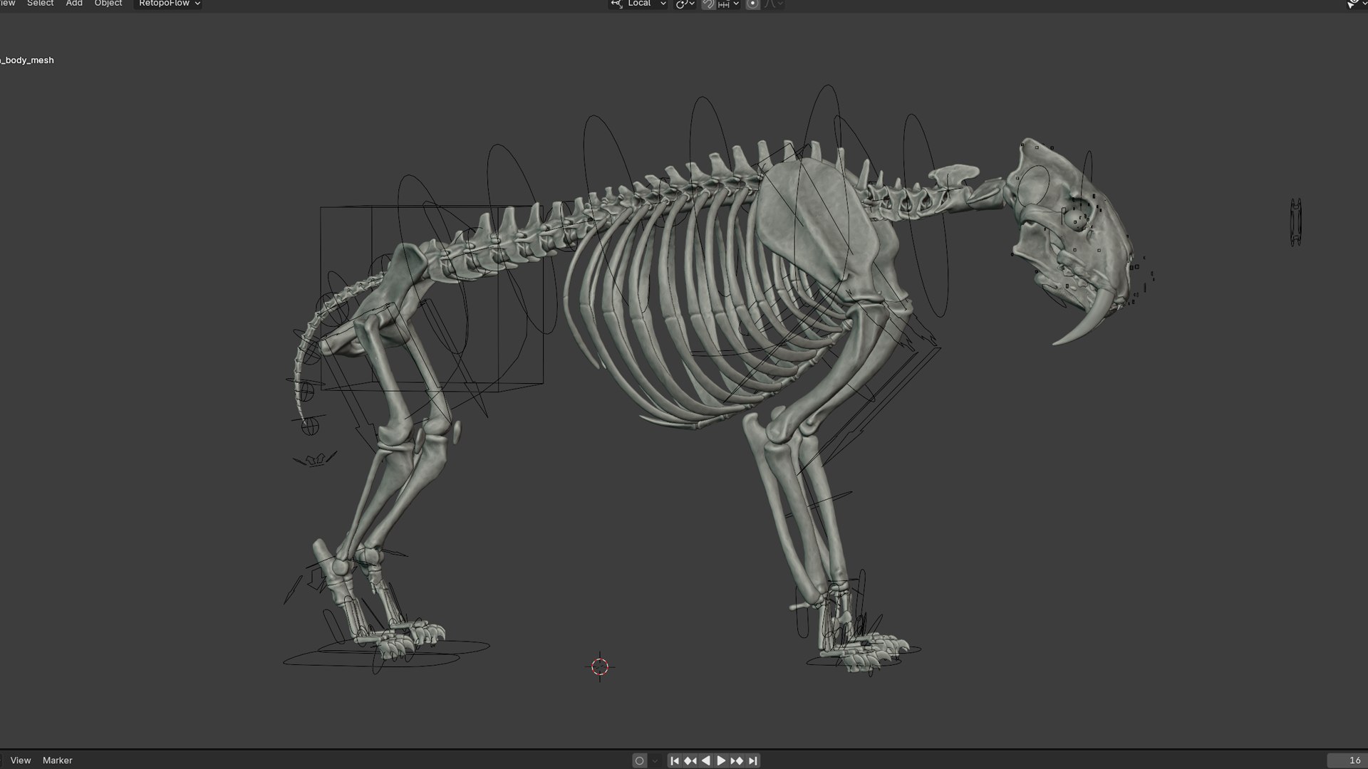 Smilodon Model - TurboSquid 2438854