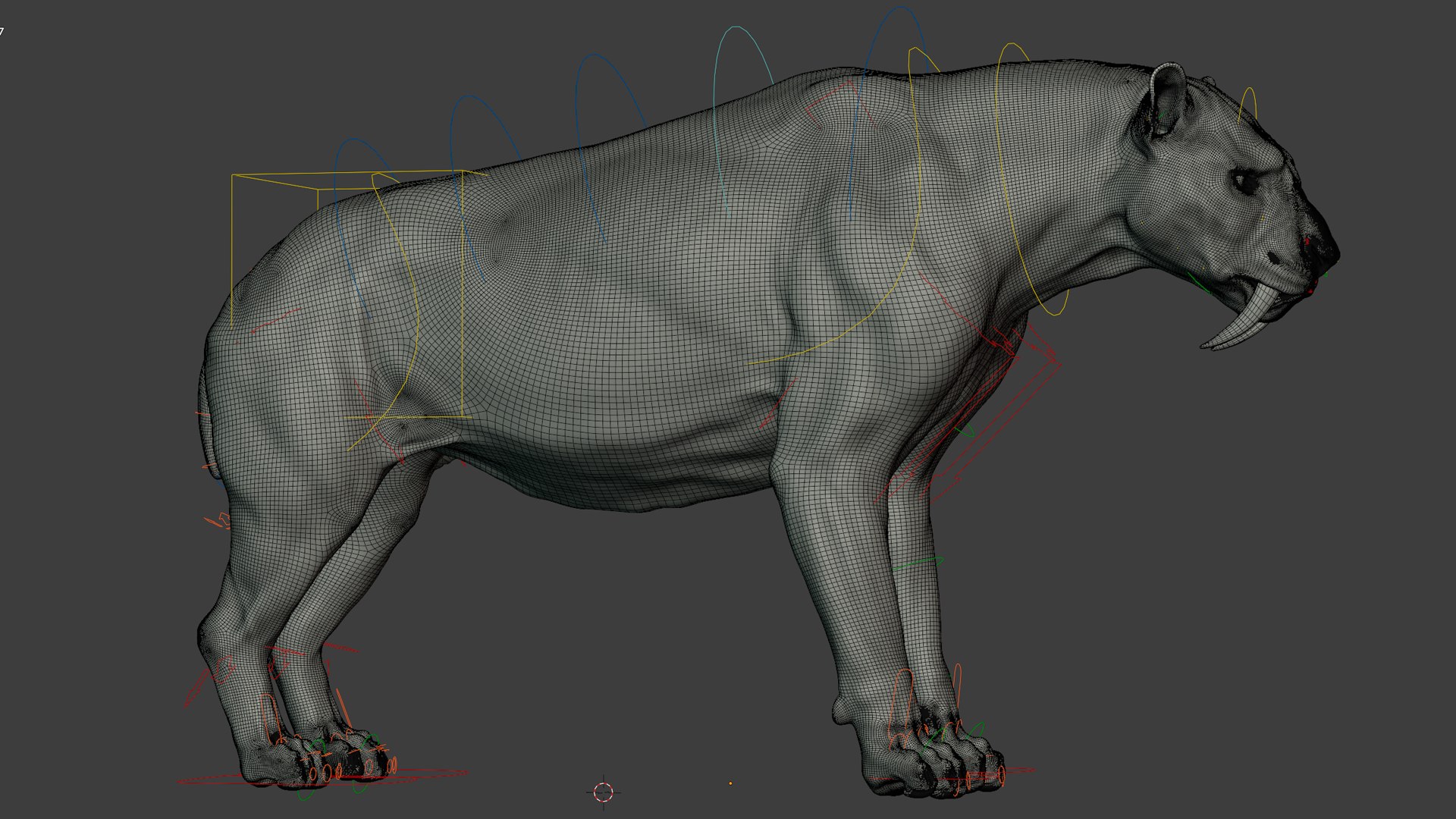 Smilodon Model - TurboSquid 2438854