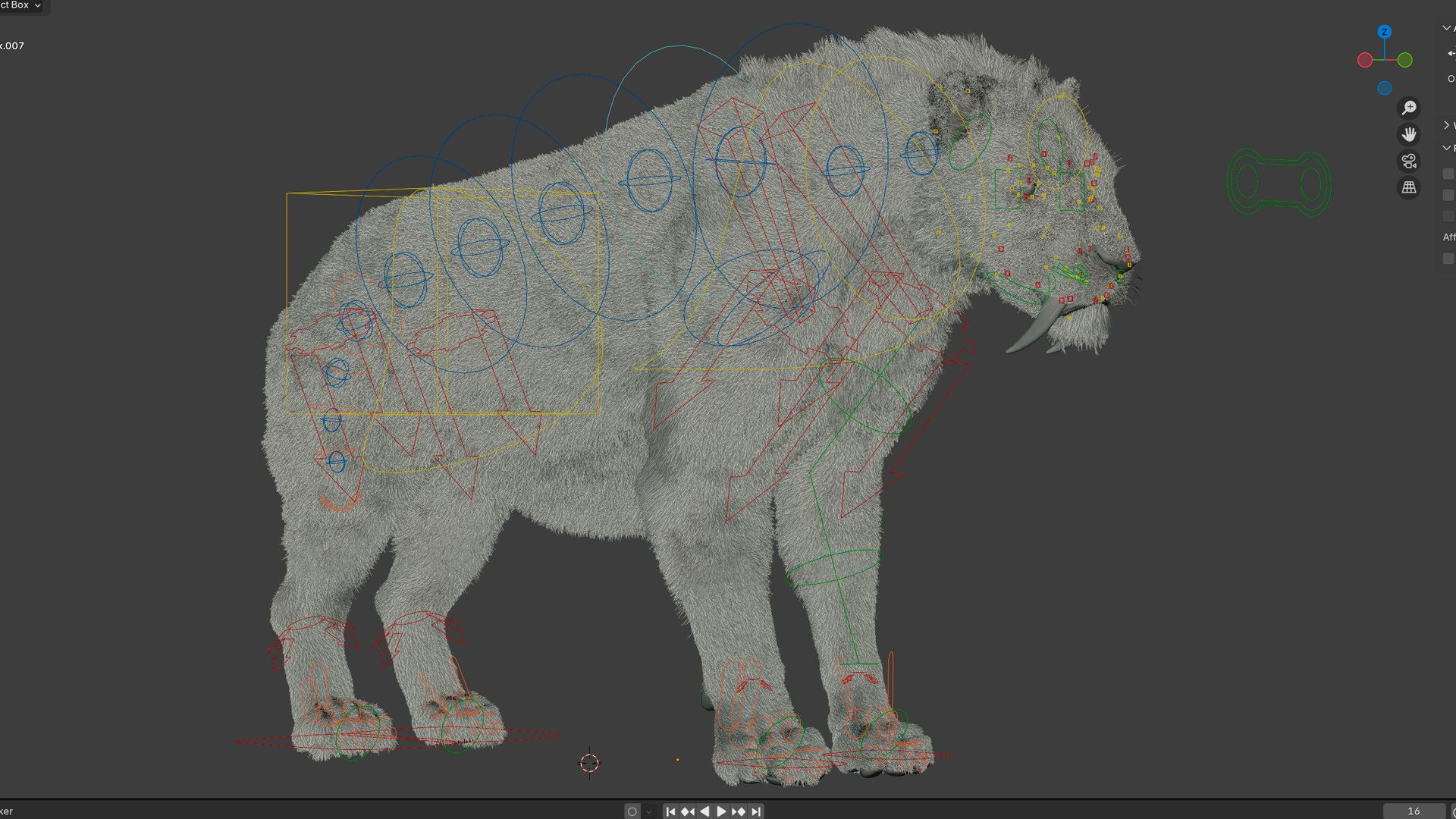 Smilodon Model - TurboSquid 2438854