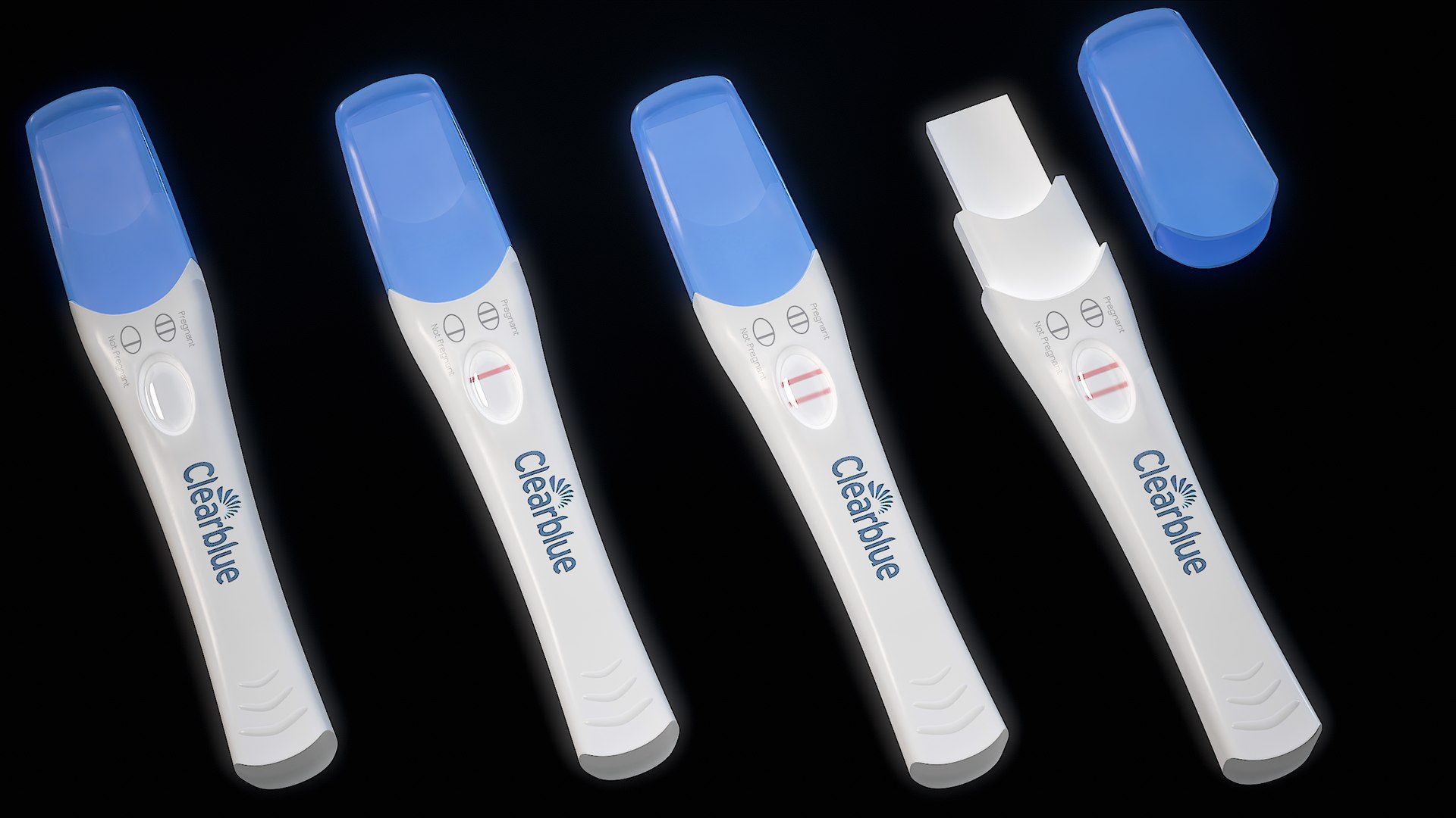 3D Model Pregnancy Test - 3 Versions PBR - TurboSquid 2064631
