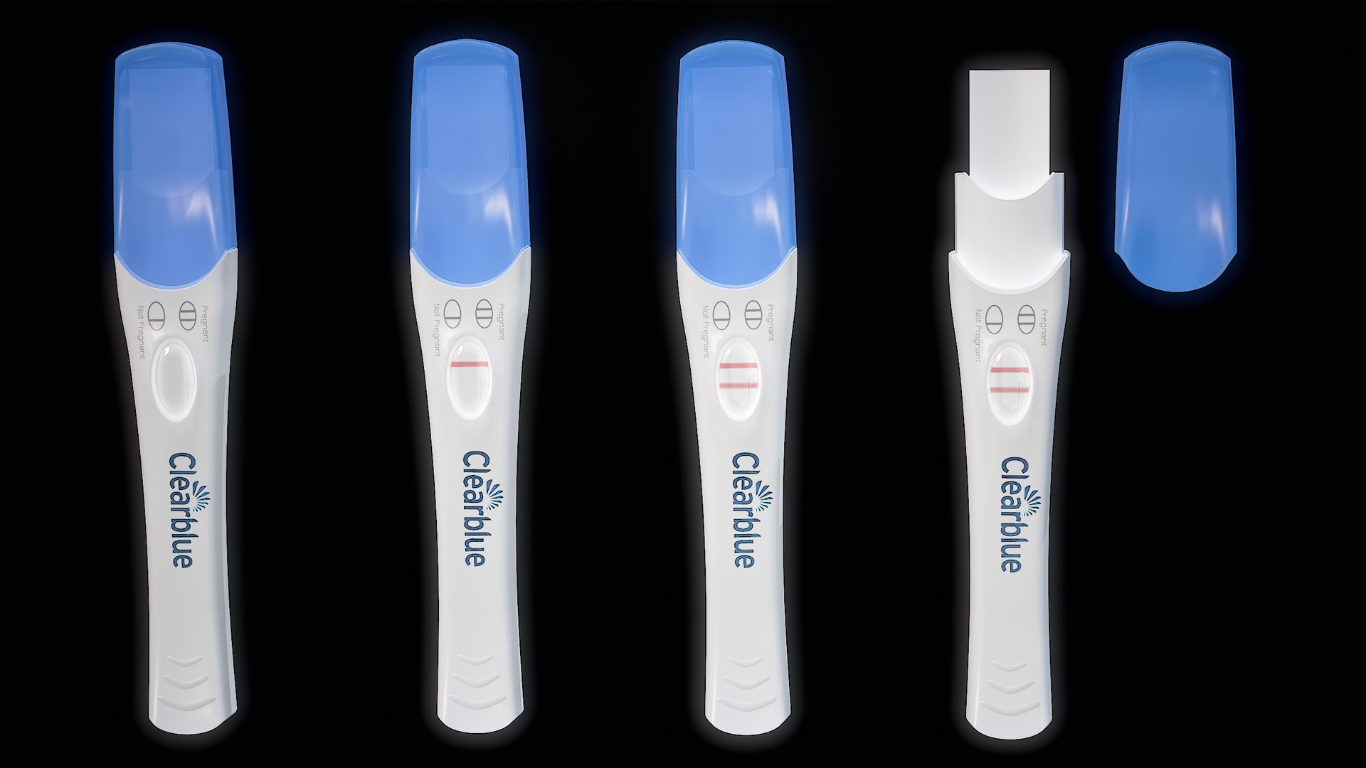 3D Model Pregnancy Test - 3 Versions PBR - TurboSquid 2064631