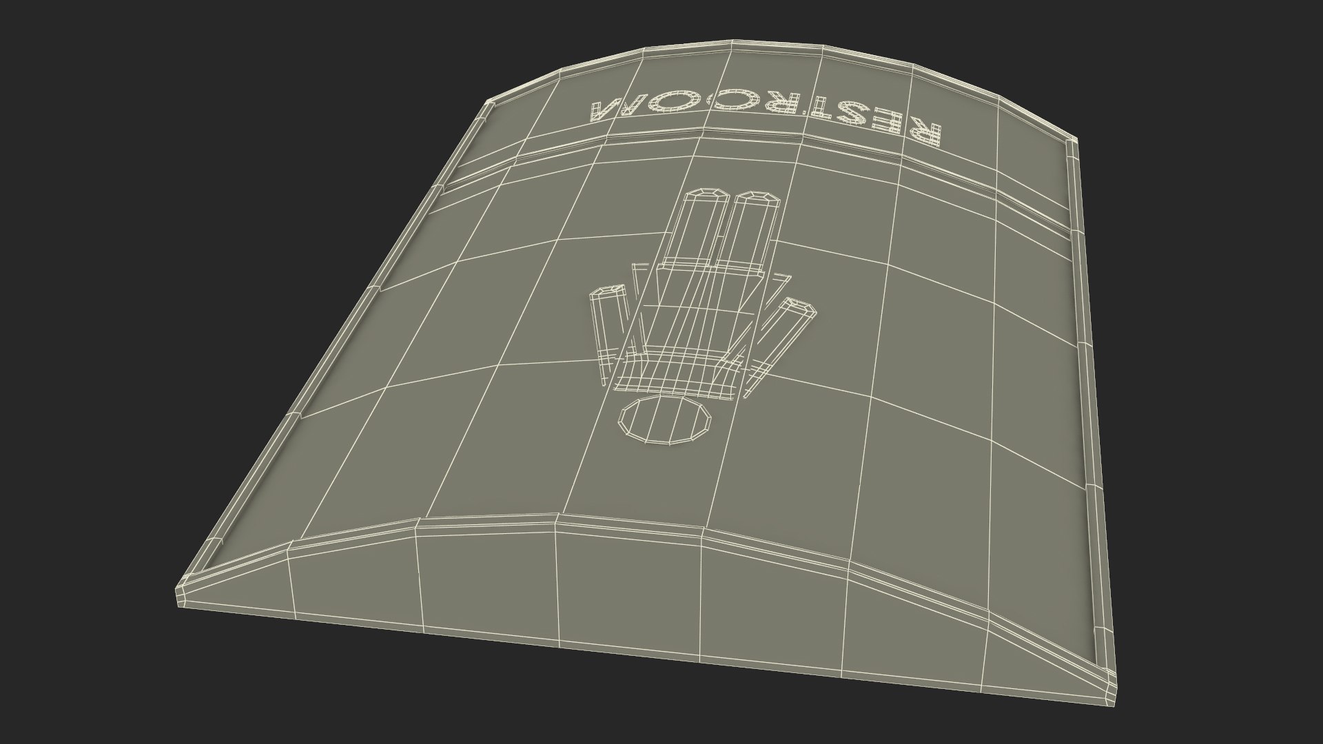 Women Restroom Sign model - TurboSquid 2040314