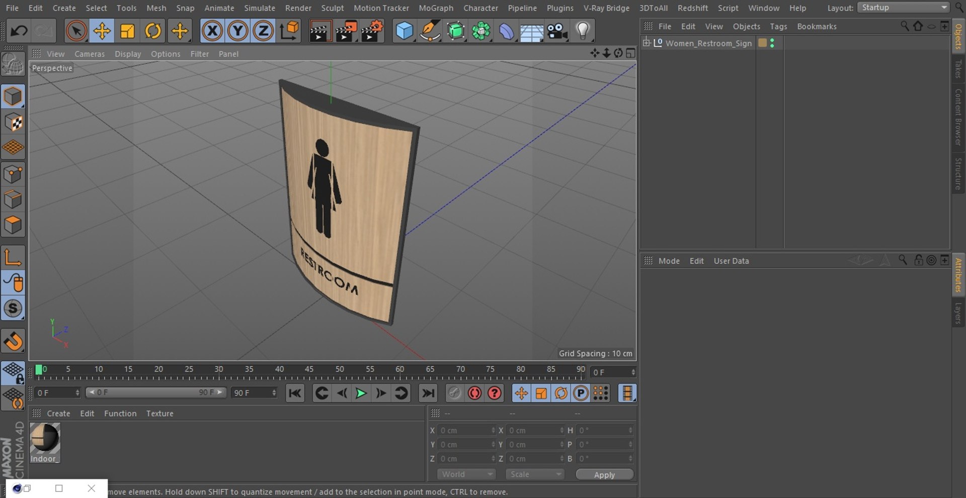 Women Restroom Sign Model - TurboSquid 2040314
