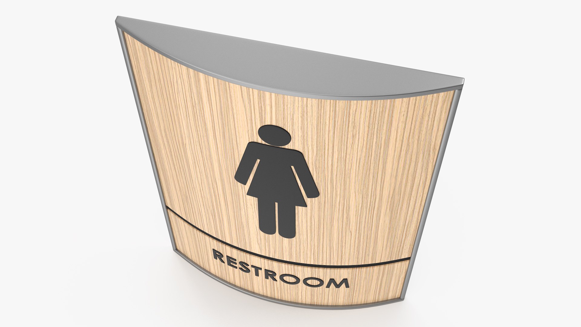 Women Restroom Sign Model - TurboSquid 2040314