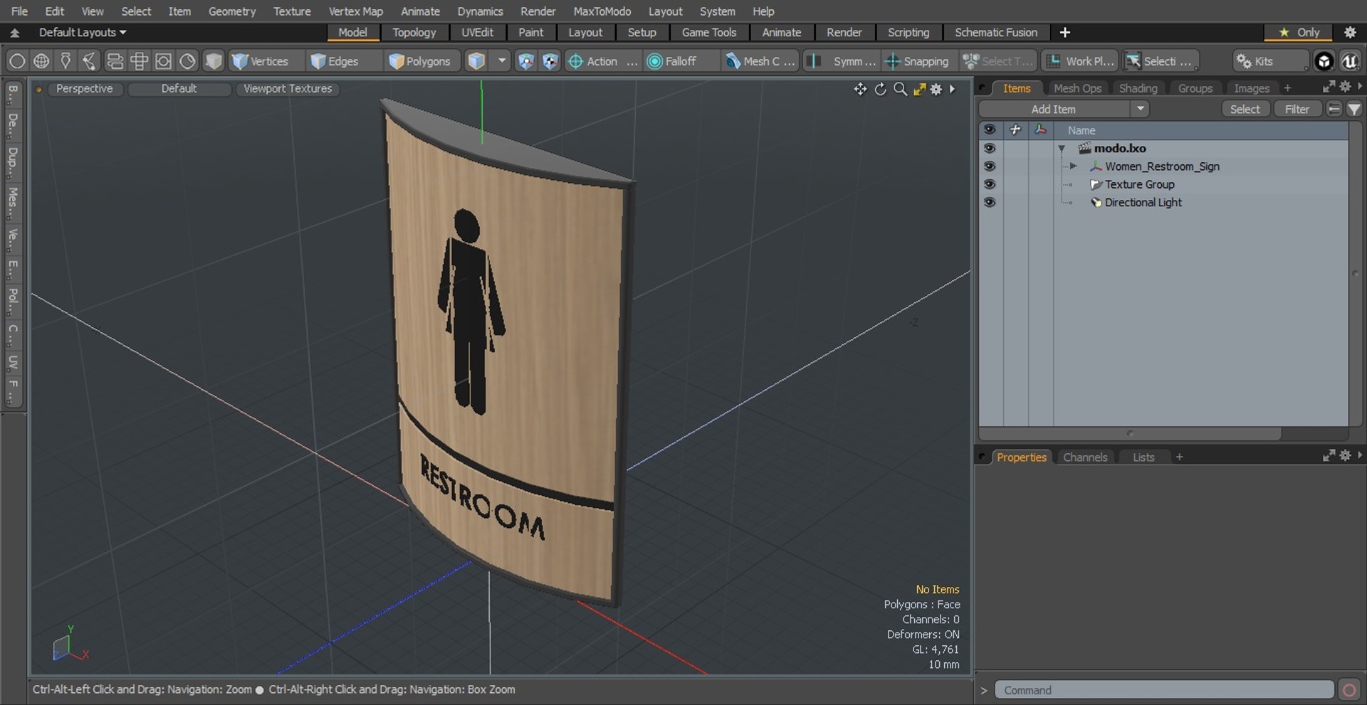 Women Restroom Sign Model - TurboSquid 2040314