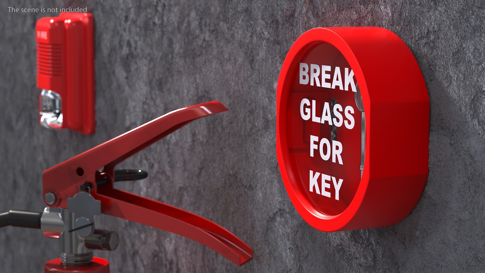 3D Break Glass Key Box Model - TurboSquid 1685539