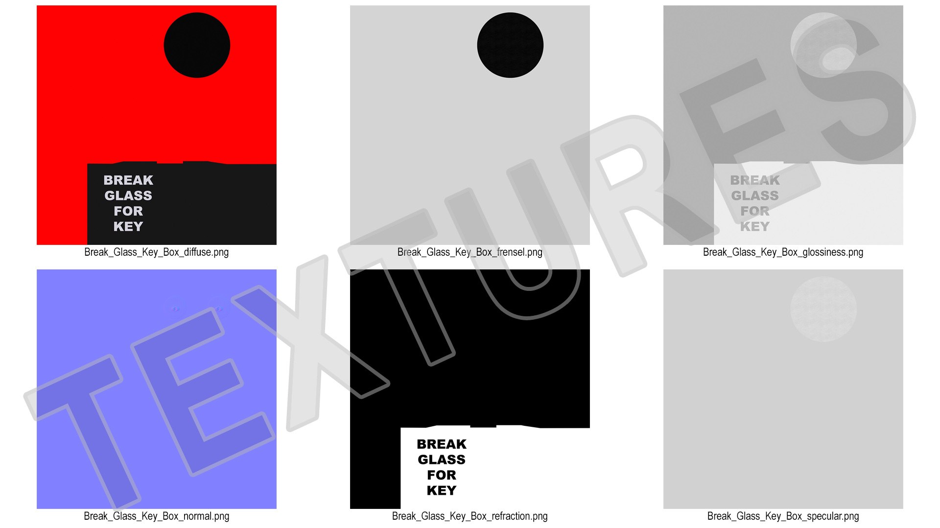 3D Break Glass Key Box Model - TurboSquid 1685539