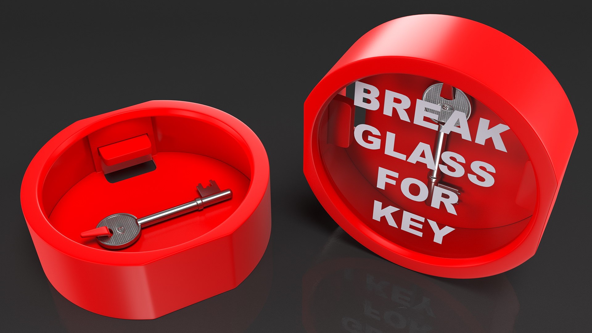 3D Break Glass Key Box Model - TurboSquid 1685539
