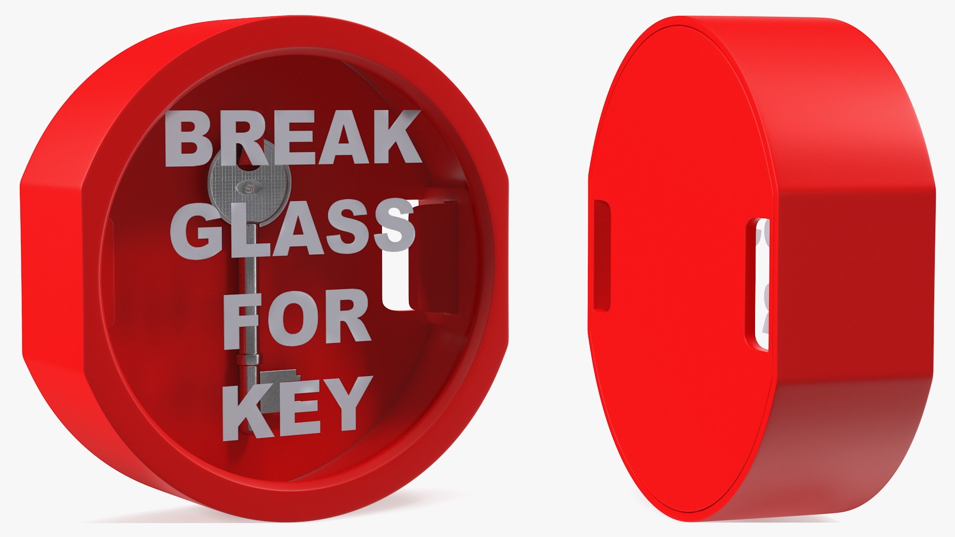 3D Break Glass Key Box Model - TurboSquid 1685539