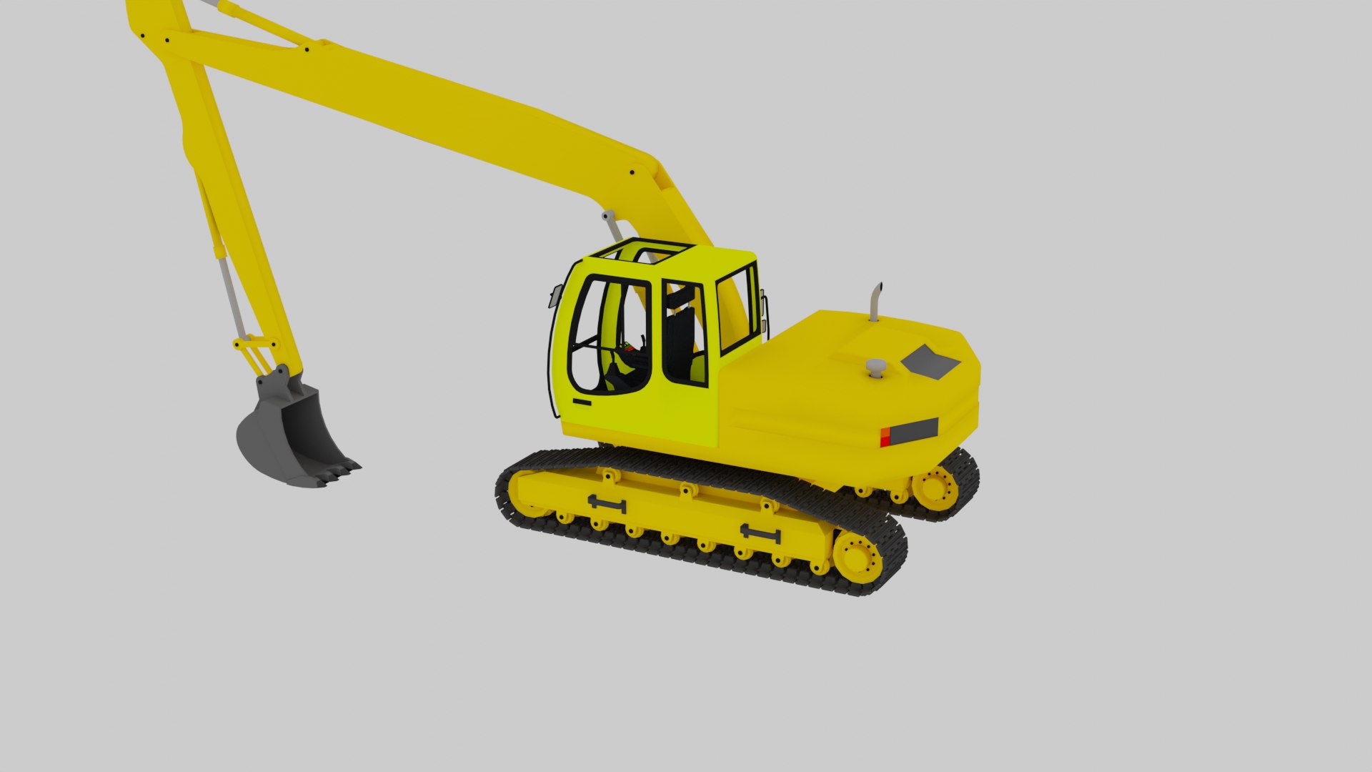 3D Construction Excavator Backacter - TurboSquid 1863087