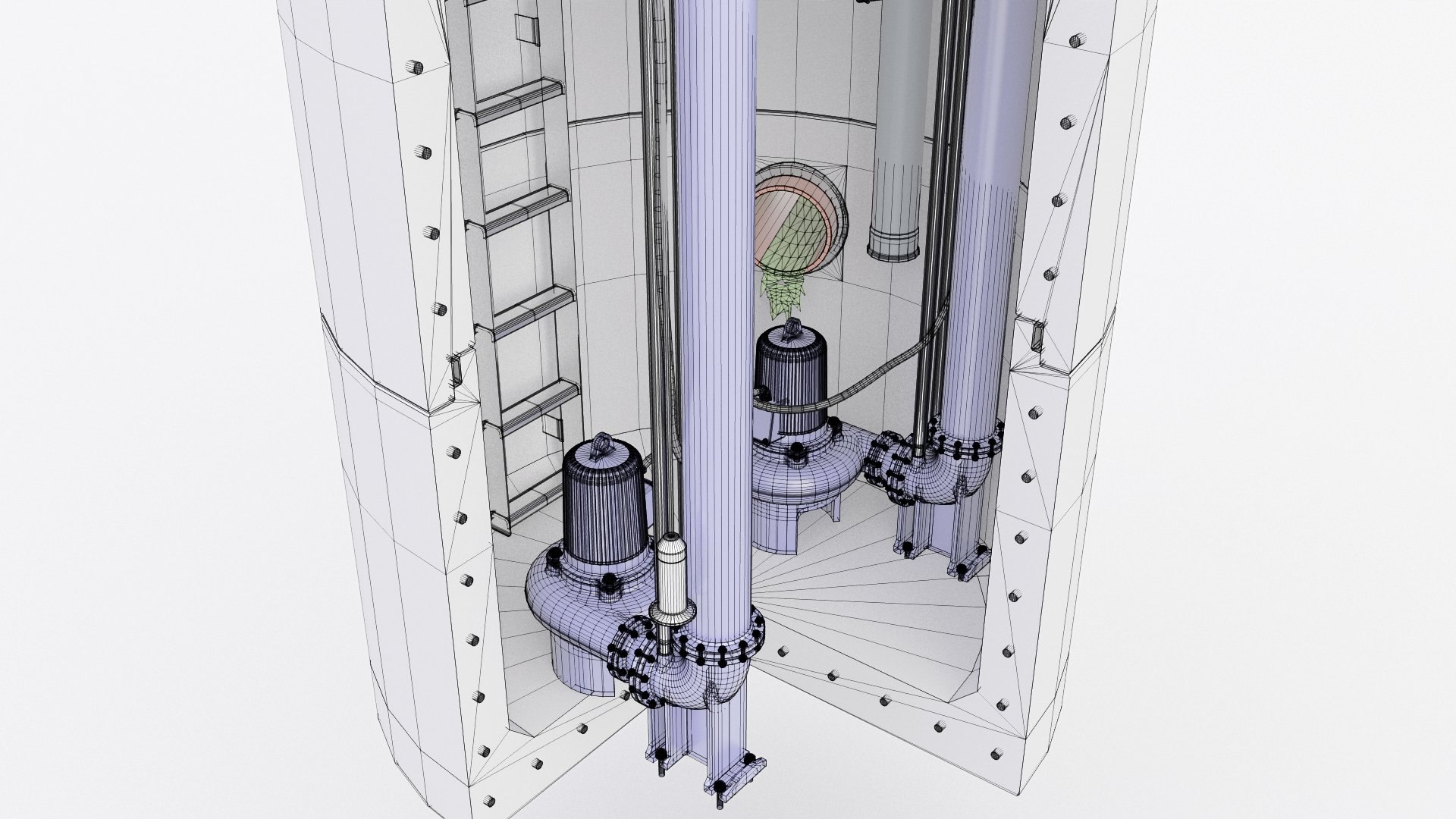 3D Pump Sewage Station Model - TurboSquid 1529430