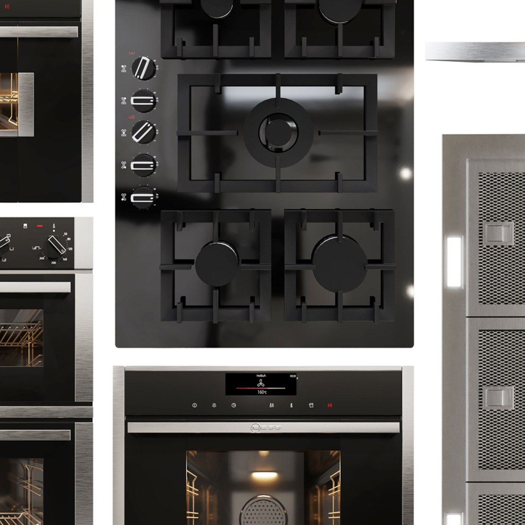 Modern Integrated Oven Stove Model model - TurboSquid 2056447
