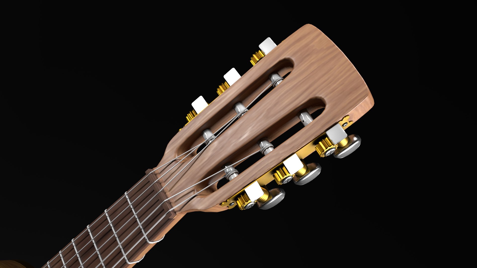 3D Mexican Vihuela Traditional Mariachi Acoustic Guitar Model ...