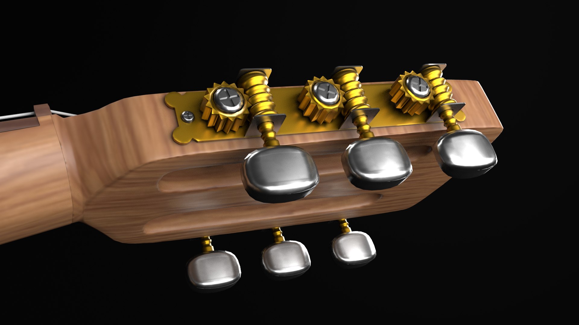 3D Mexican Vihuela Traditional Mariachi Acoustic Guitar Model ...