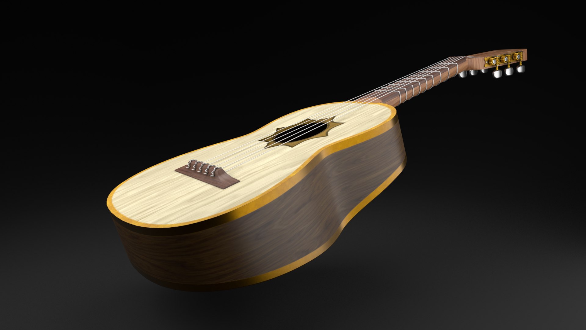 3D Mexican Vihuela Traditional Mariachi Acoustic Guitar Model ...