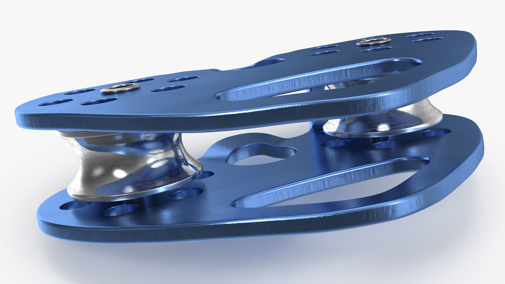 Twin Pulley Trolley Blue 3D Model - TurboSquid 1958433