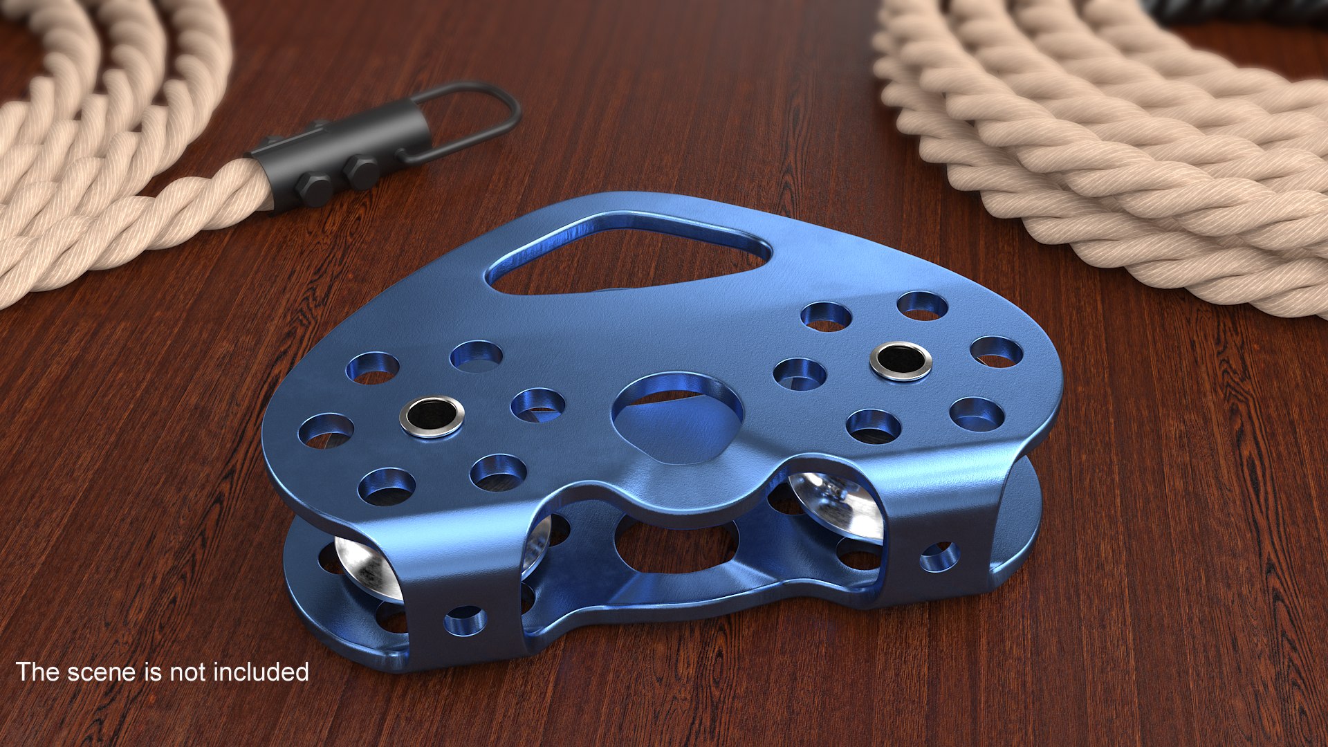 Twin Pulley Trolley Blue 3D Model - TurboSquid 1958433