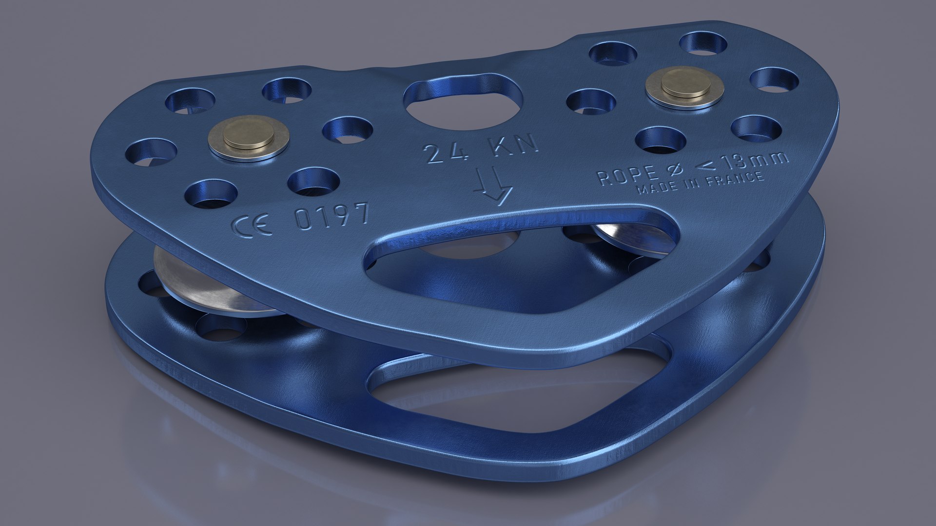 Twin Pulley Trolley Blue 3D Model - TurboSquid 1958433