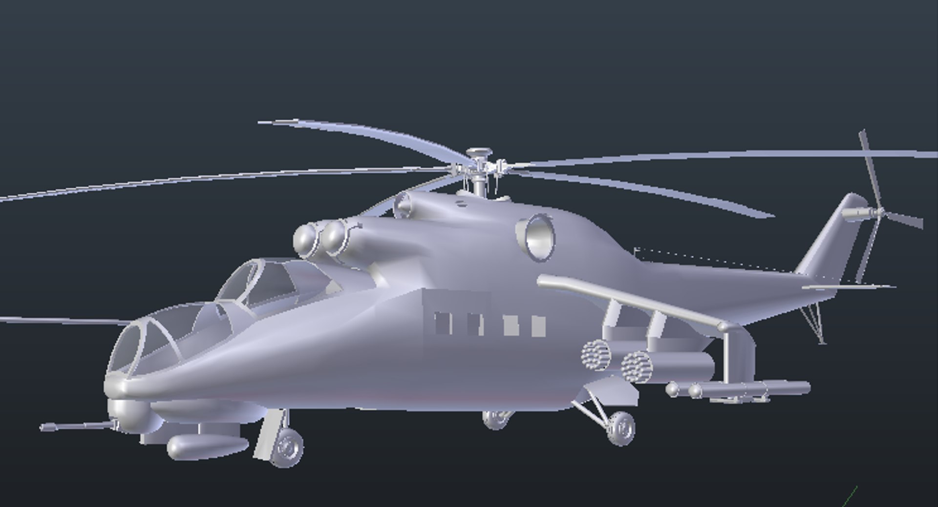 3D model mi-24 hind attack helicopter - TurboSquid 1534963