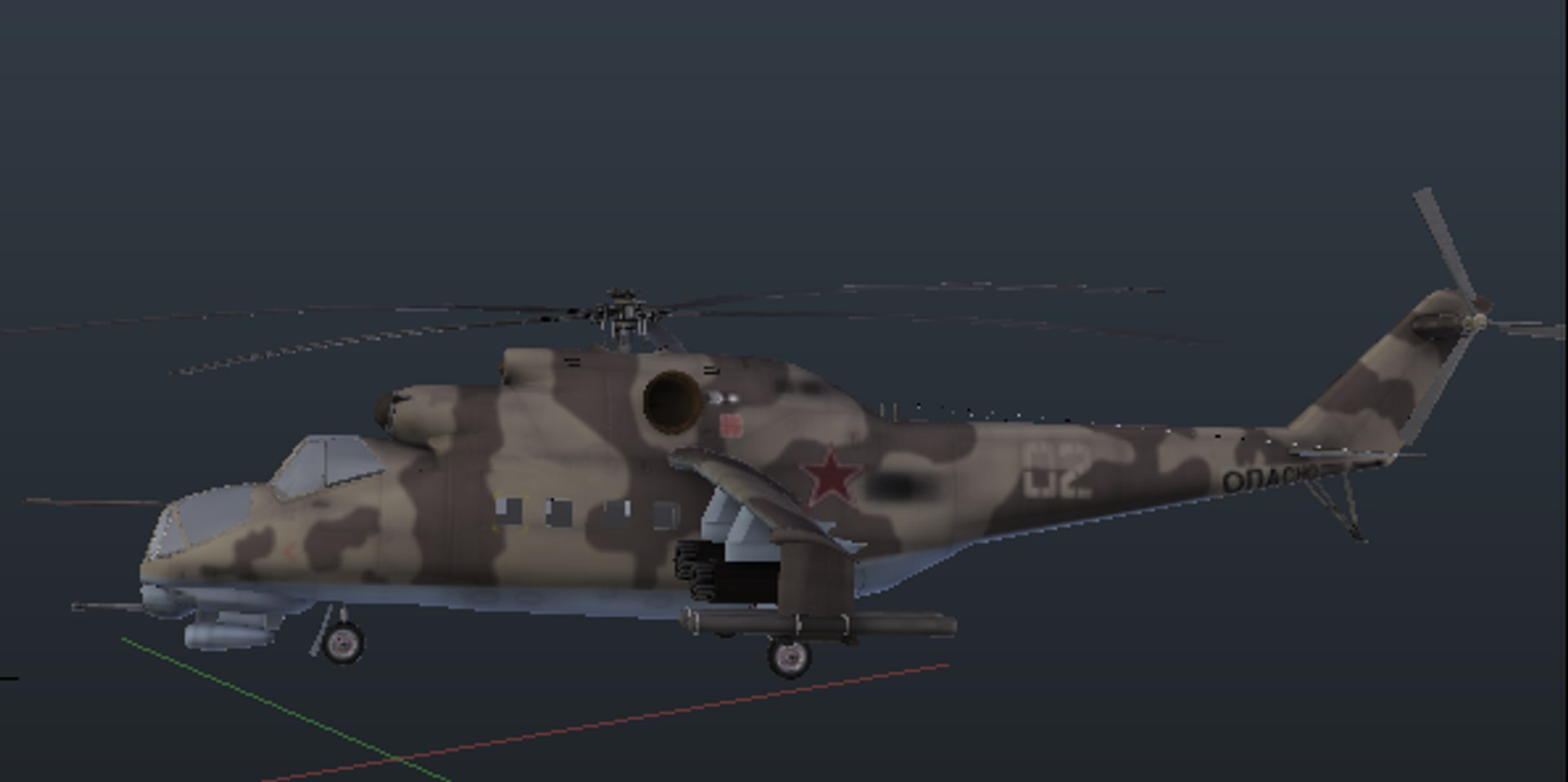 3D Model Mi-24 Hind Attack Helicopter - TurboSquid 1534963