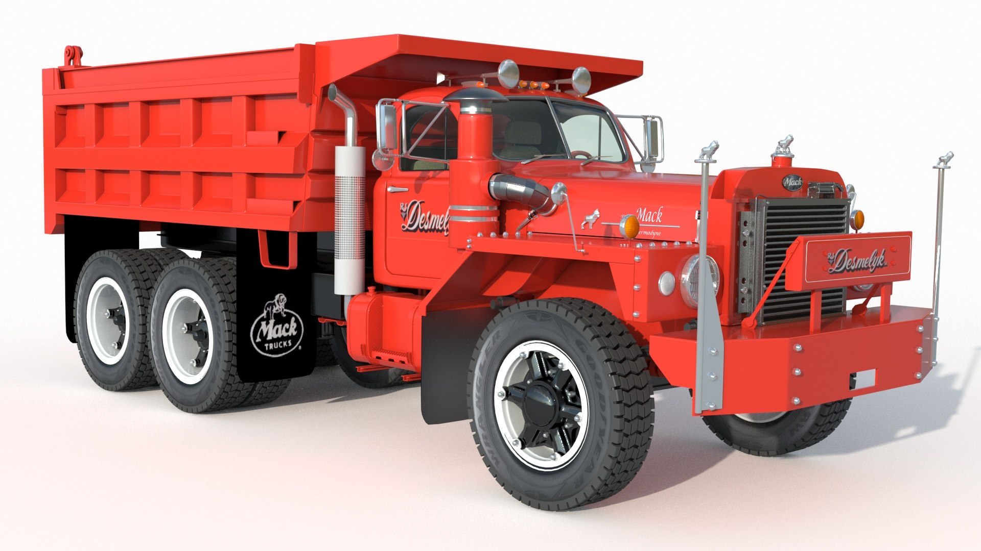 Mack B81SX Day Cab Truck Tractor 3D Model - TurboSquid 2335630