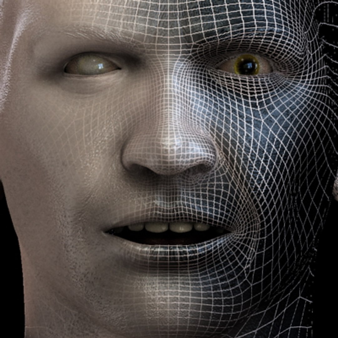 3d head jaws teeth model