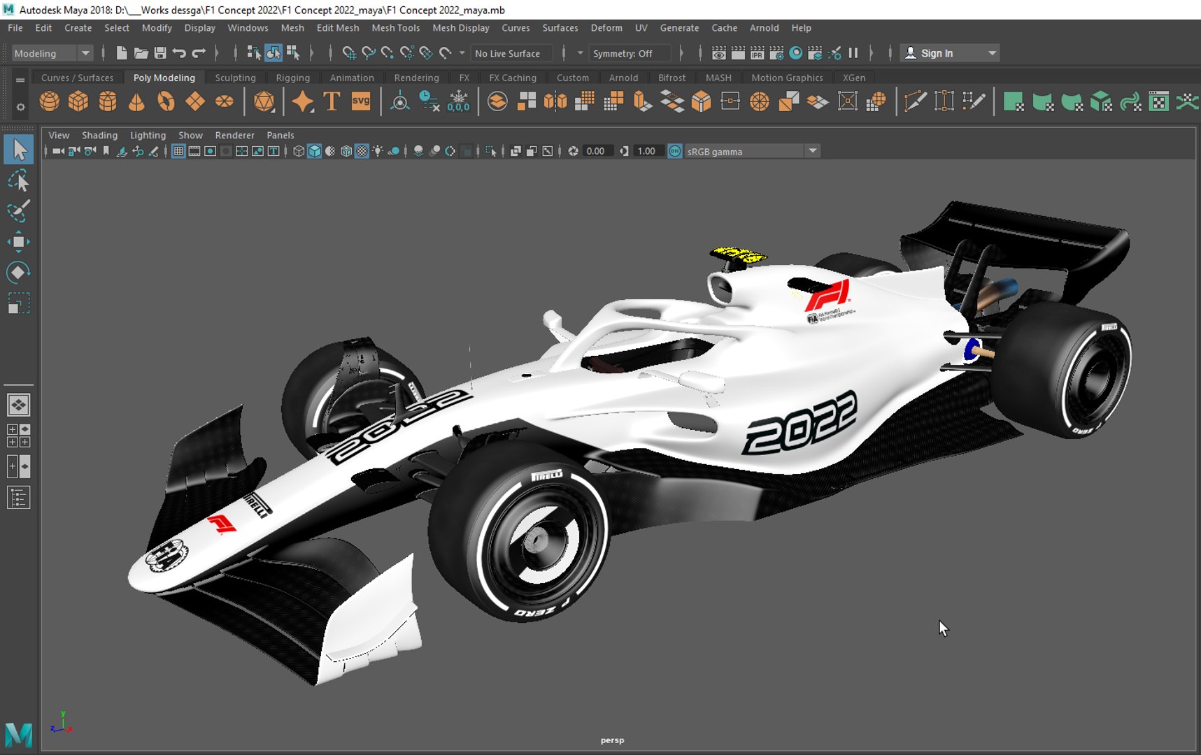 3D F1 Concept Car 2022 - TurboSquid 1771275