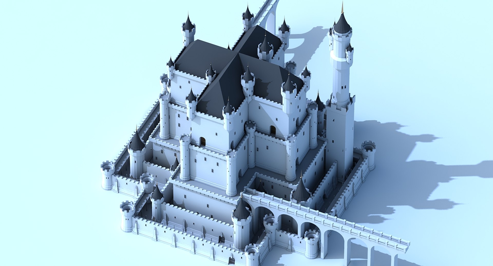 Fantasy Castle Model - TurboSquid 1542228