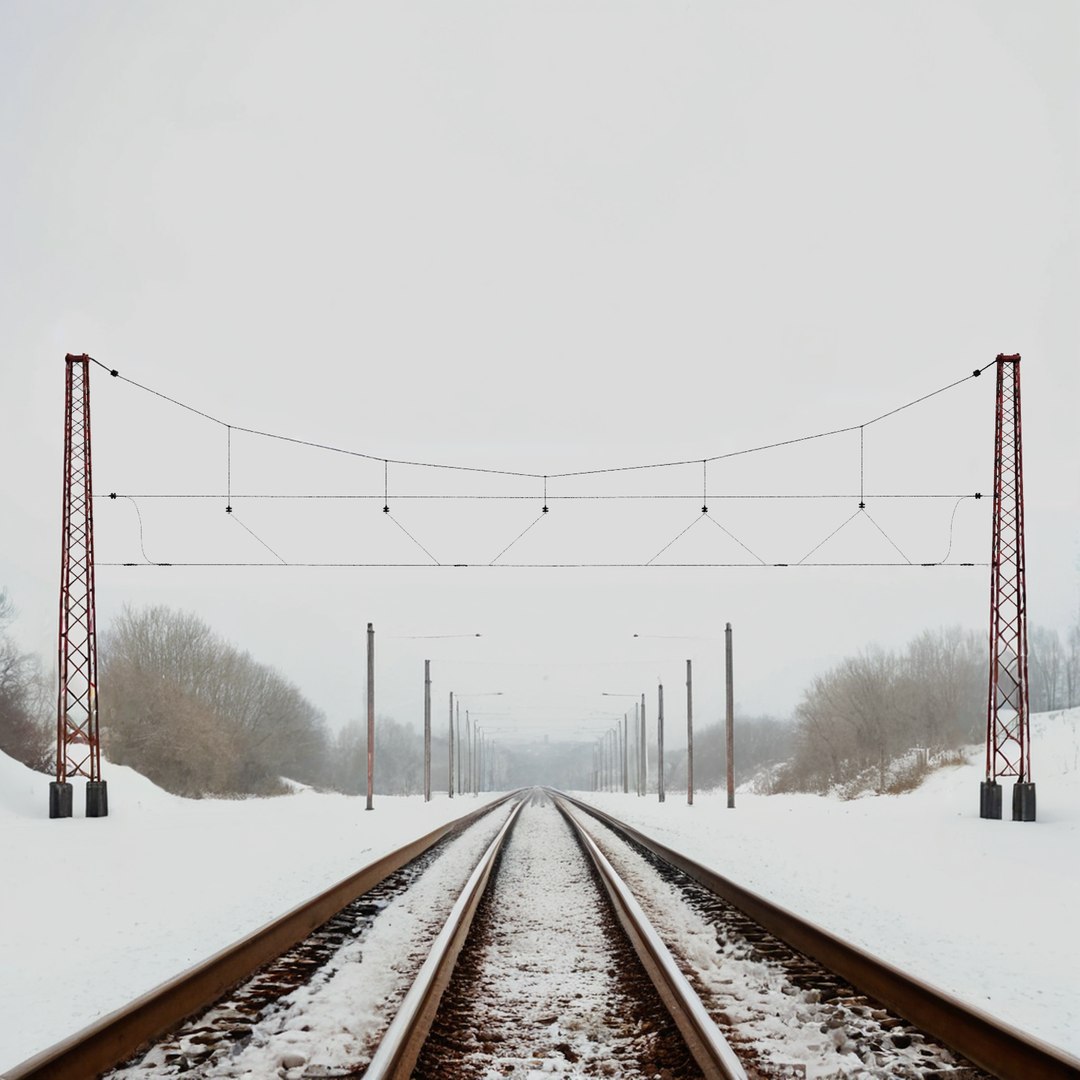 3D Railway Power Pole - TurboSquid 2304293