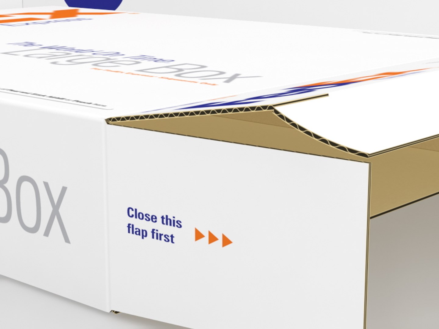 3d Model Large Fedex Box