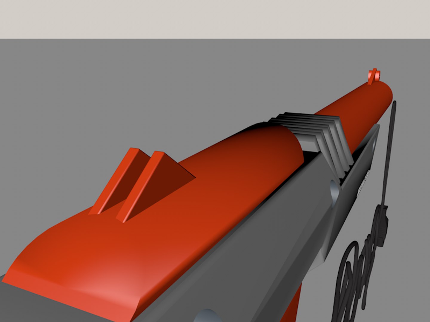 3d Model Orange Nintendo Zapper