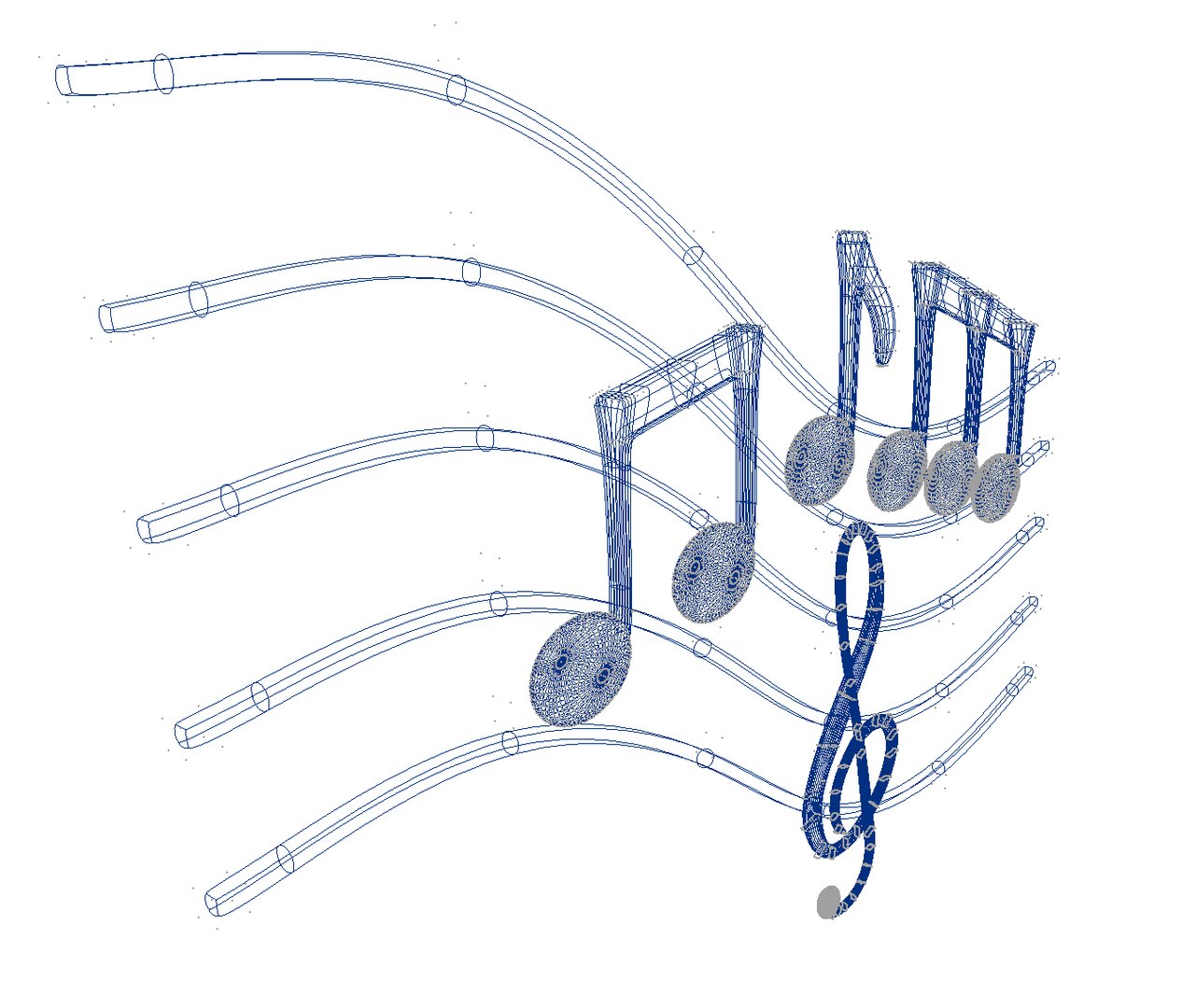 Music Notes 3d Lw