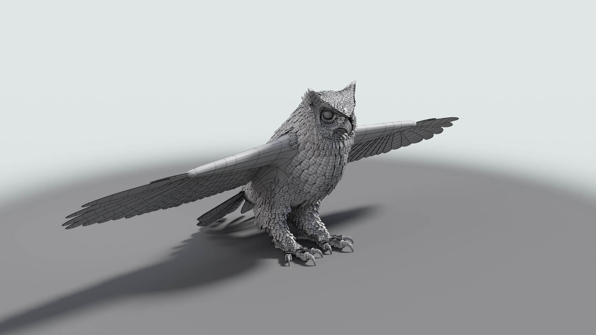 Great Horned Owl - Blender model - TurboSquid 1954490