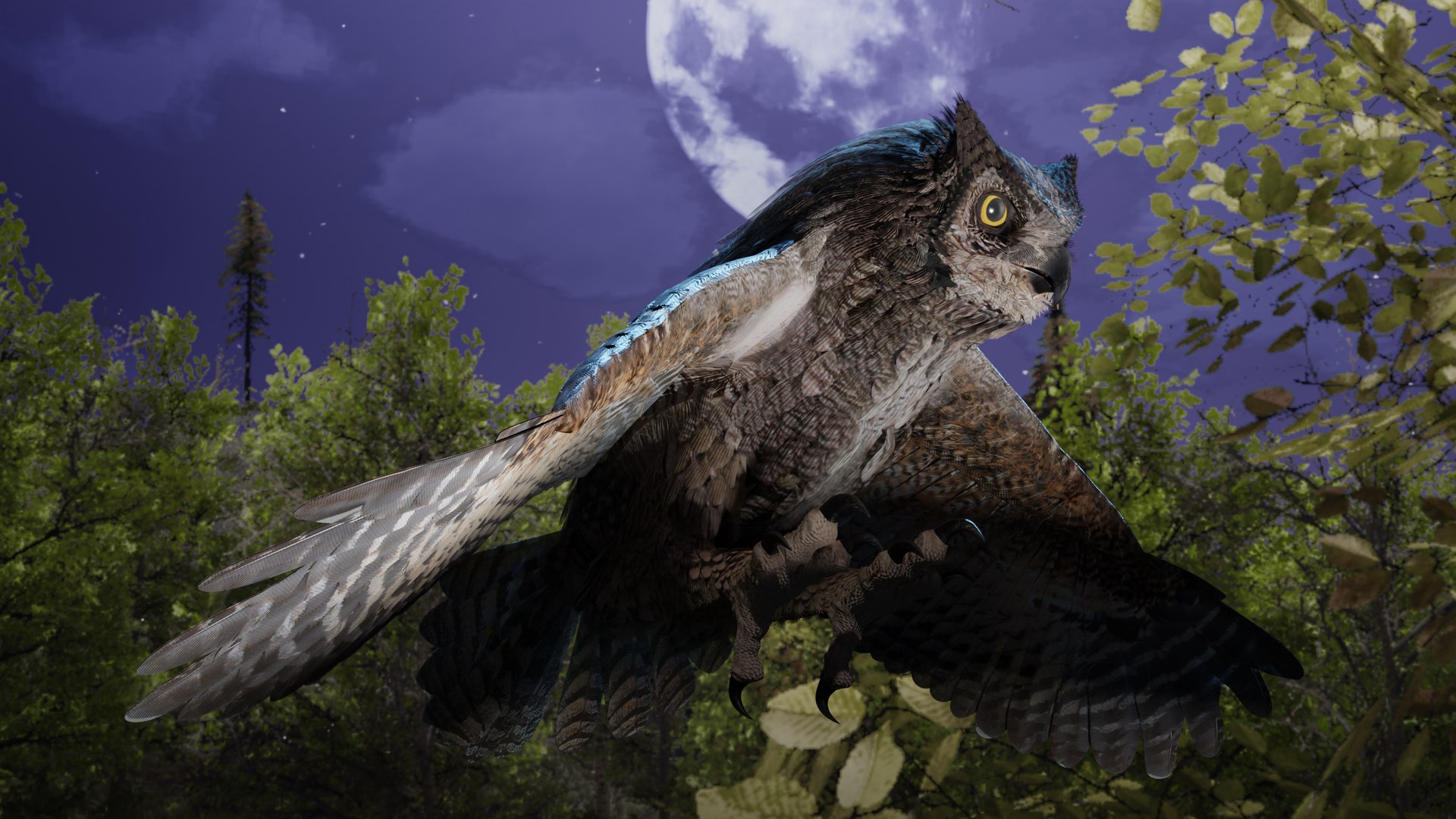 Great Horned Owl - Blender model - TurboSquid 1954490