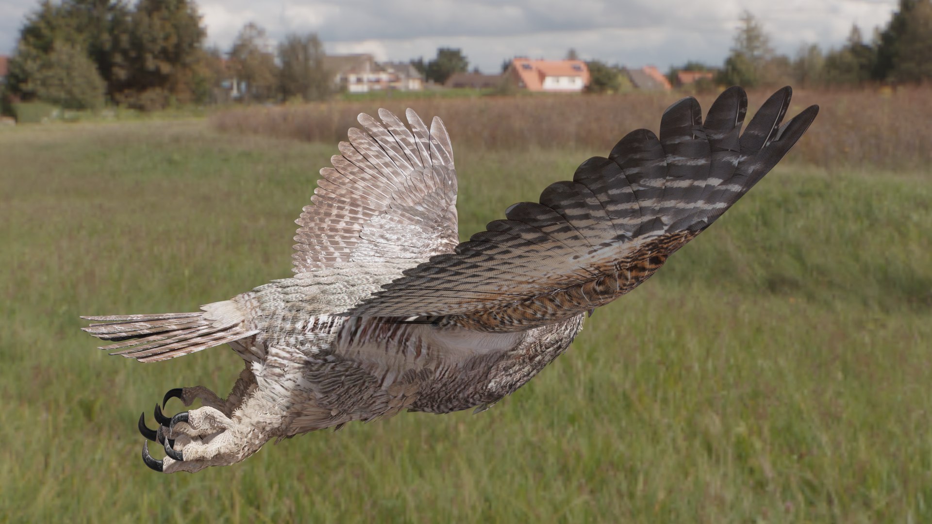 Great Horned Owl - Blender model - TurboSquid 1954490