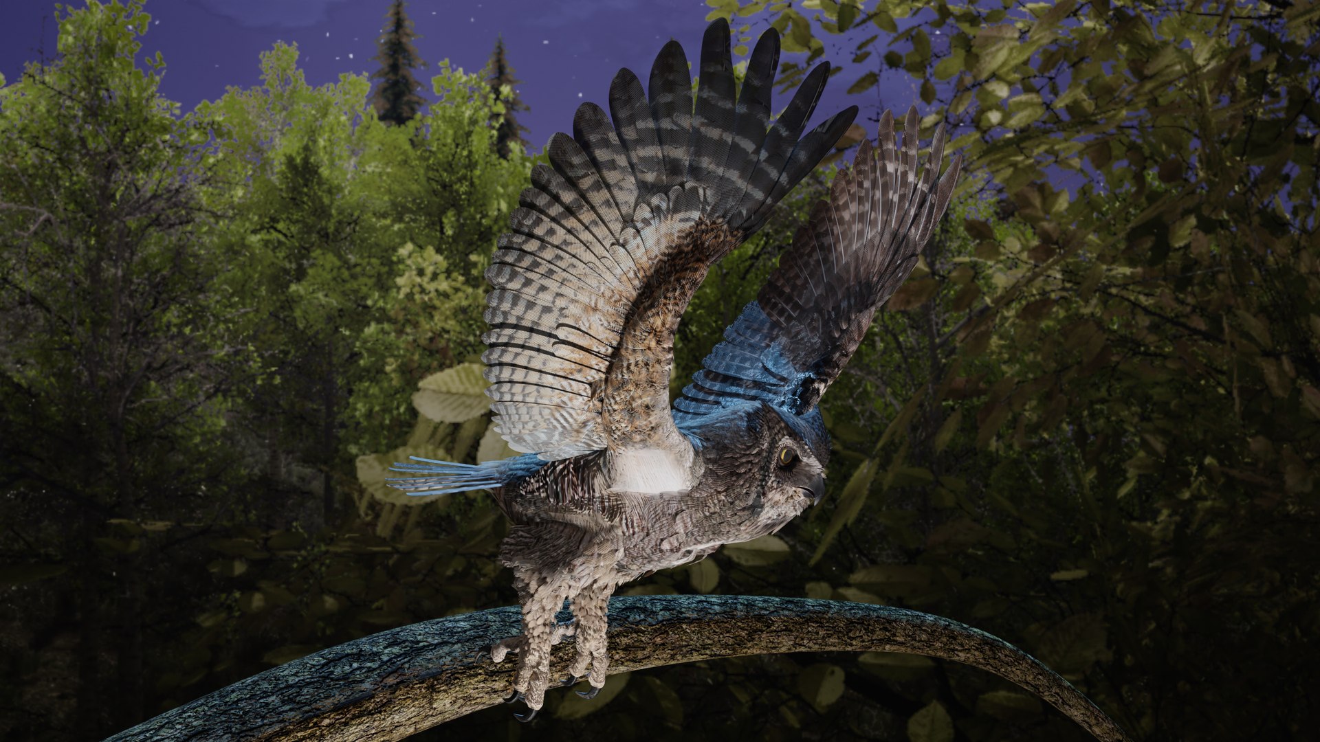 Great Horned Owl - Blender model - TurboSquid 1954490