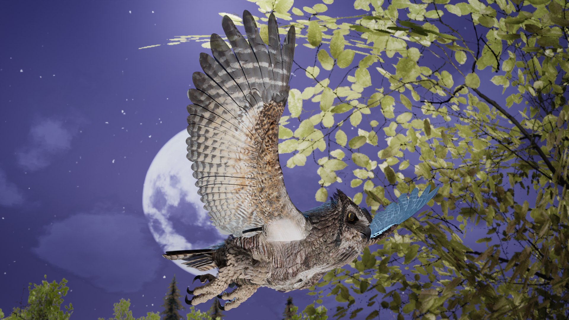 Great Horned Owl - Blender model - TurboSquid 1954490