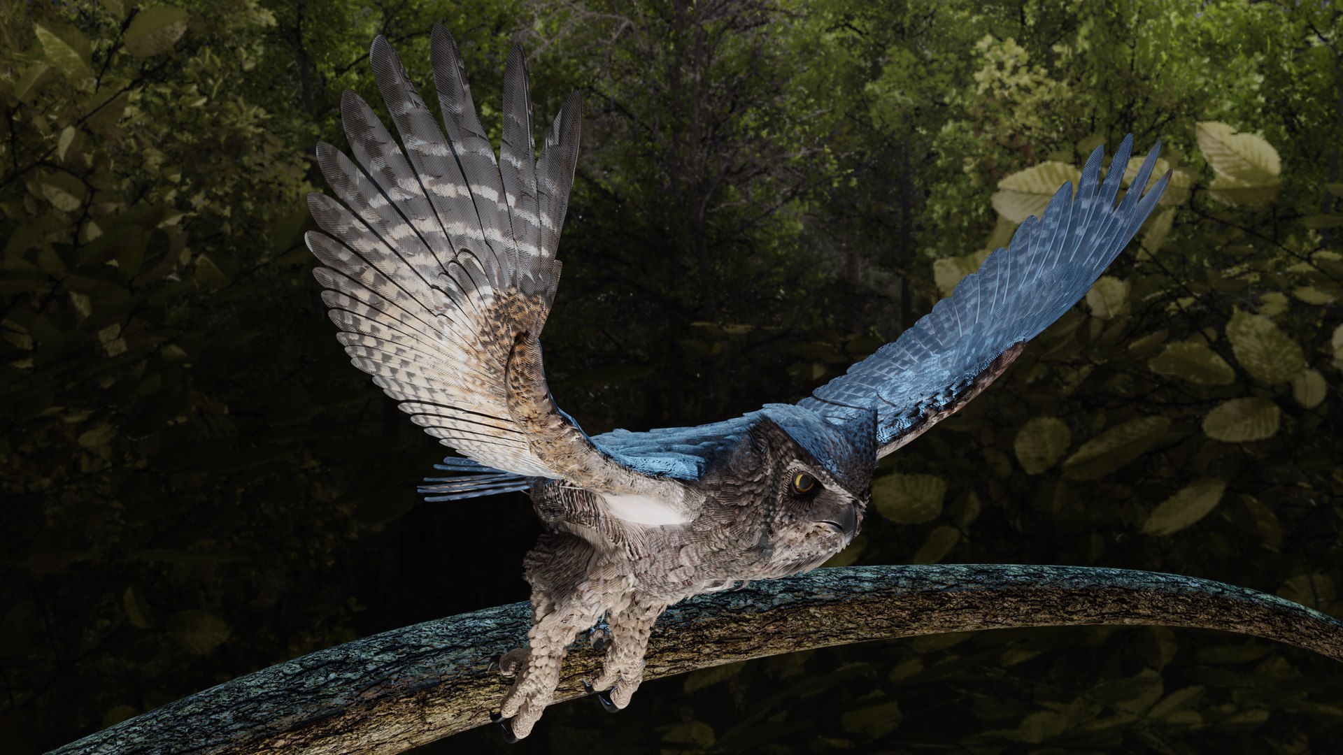 Great Horned Owl - Blender model - TurboSquid 1954490