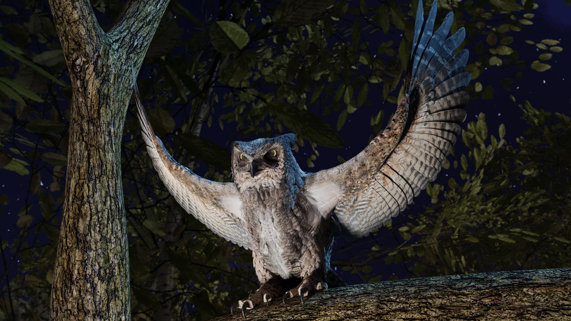 Great Horned Owl - Blender model - TurboSquid 1954490