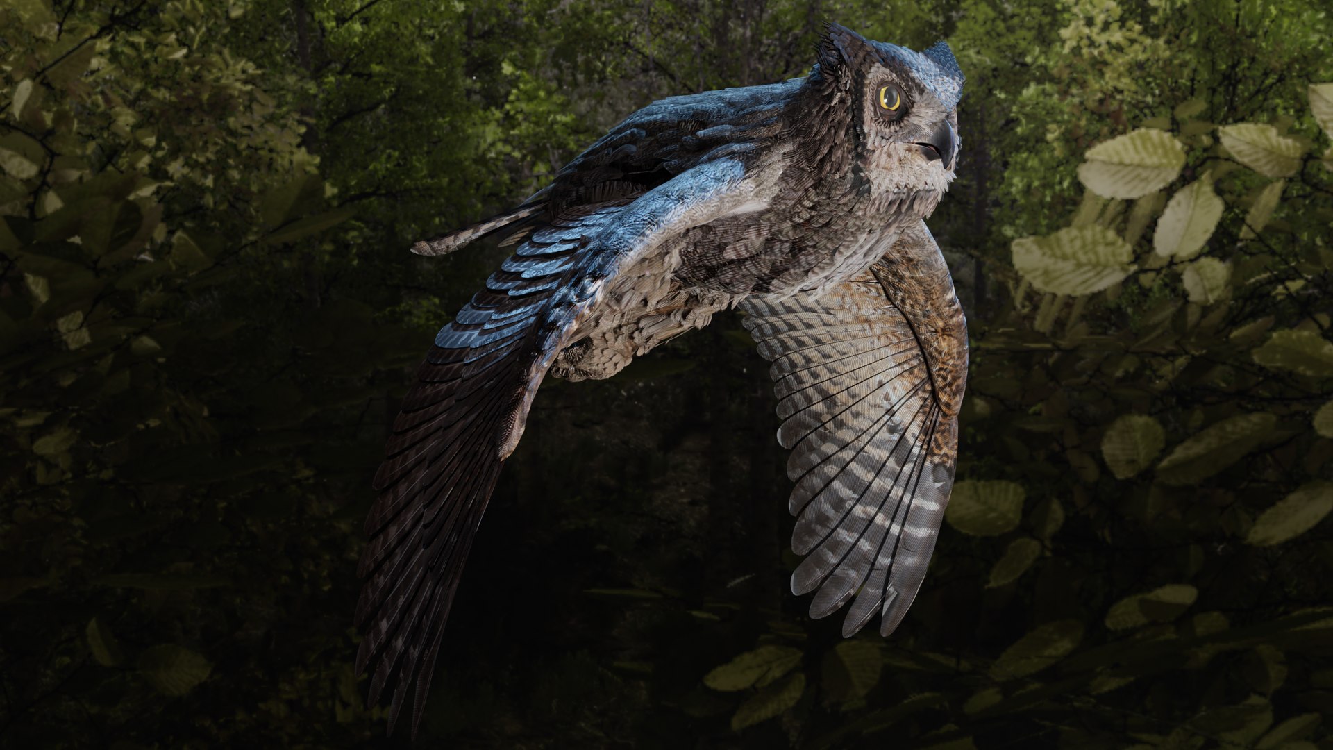 Great Horned Owl - Blender Model - TurboSquid 1954490
