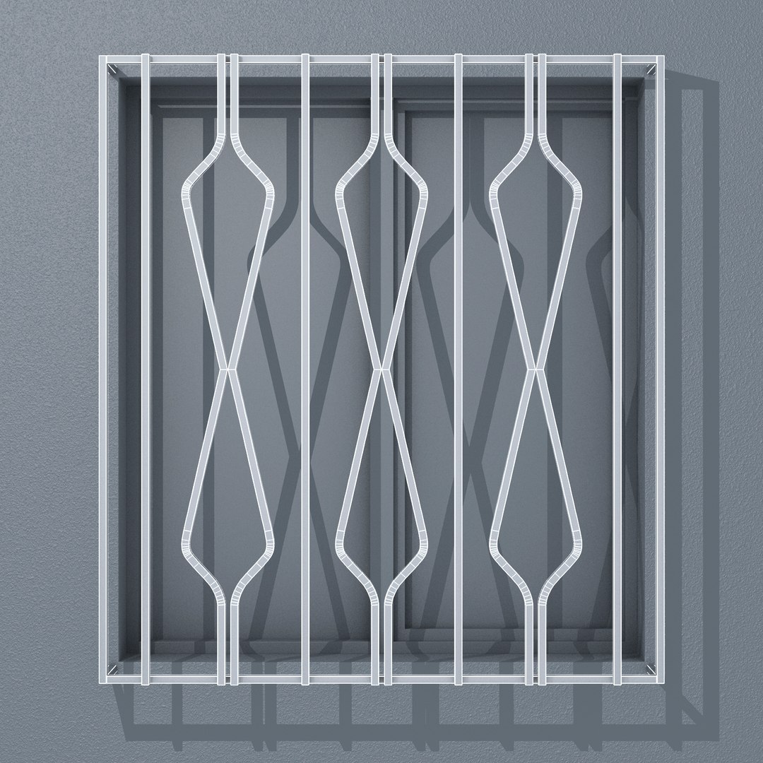 Window iron model - TurboSquid 1611446